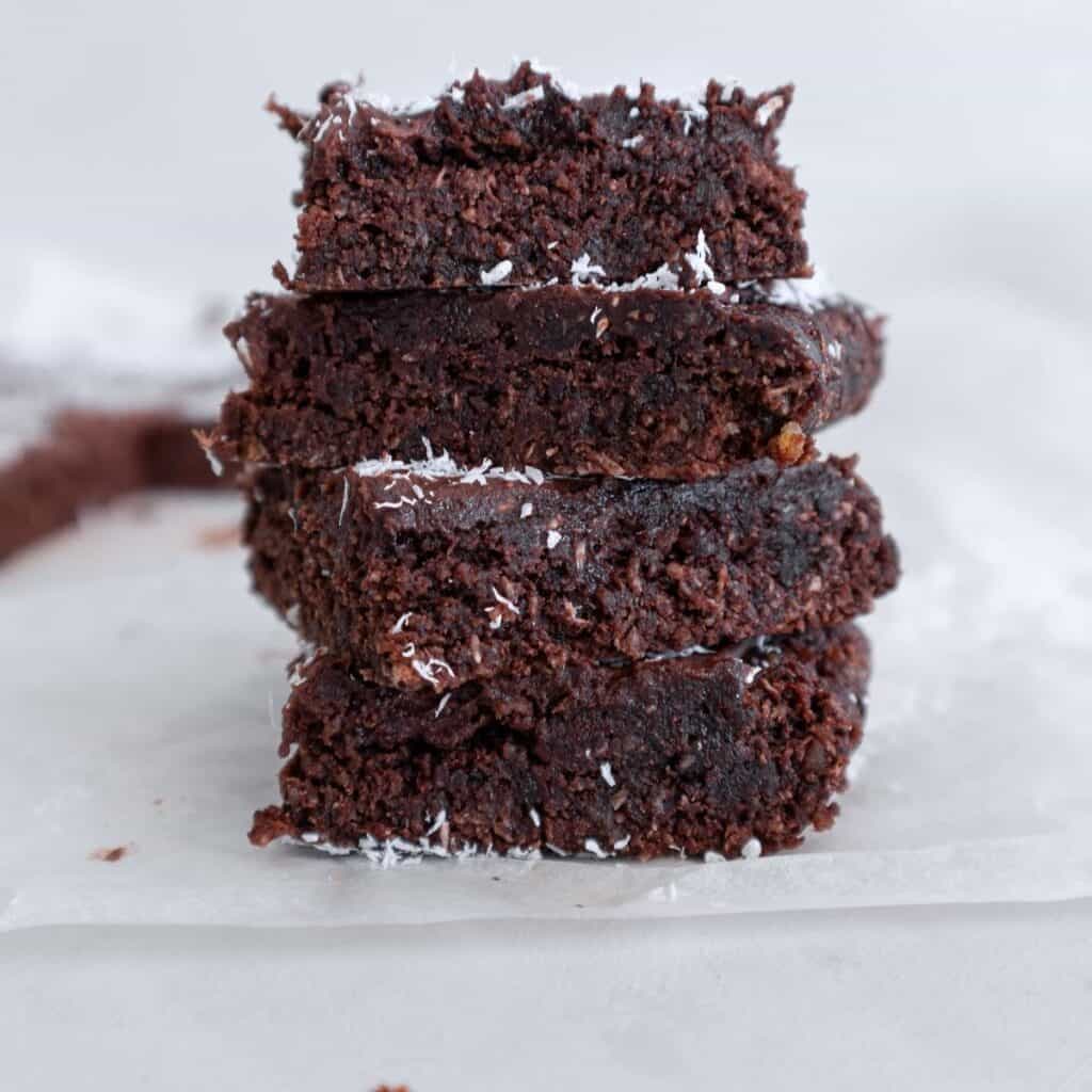 Chewy Chocolate Coconut Slice (Gluten & Dairy-Free) - Bites In The Wild