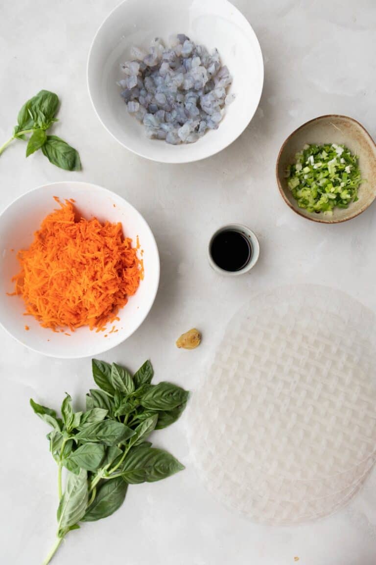 Easy Crispy Air Fryer Rice Paper Rolls With Prawns